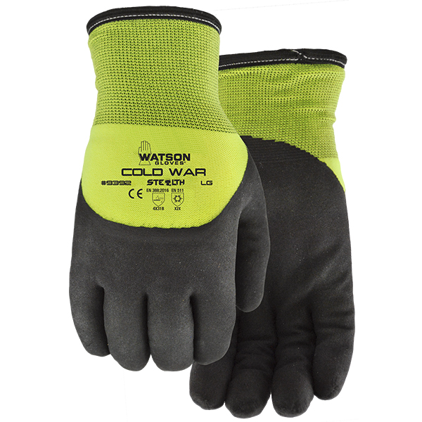 Gants “COLD WAR” doublés pour l’hiver, haut visibilité et dextérité XL ...